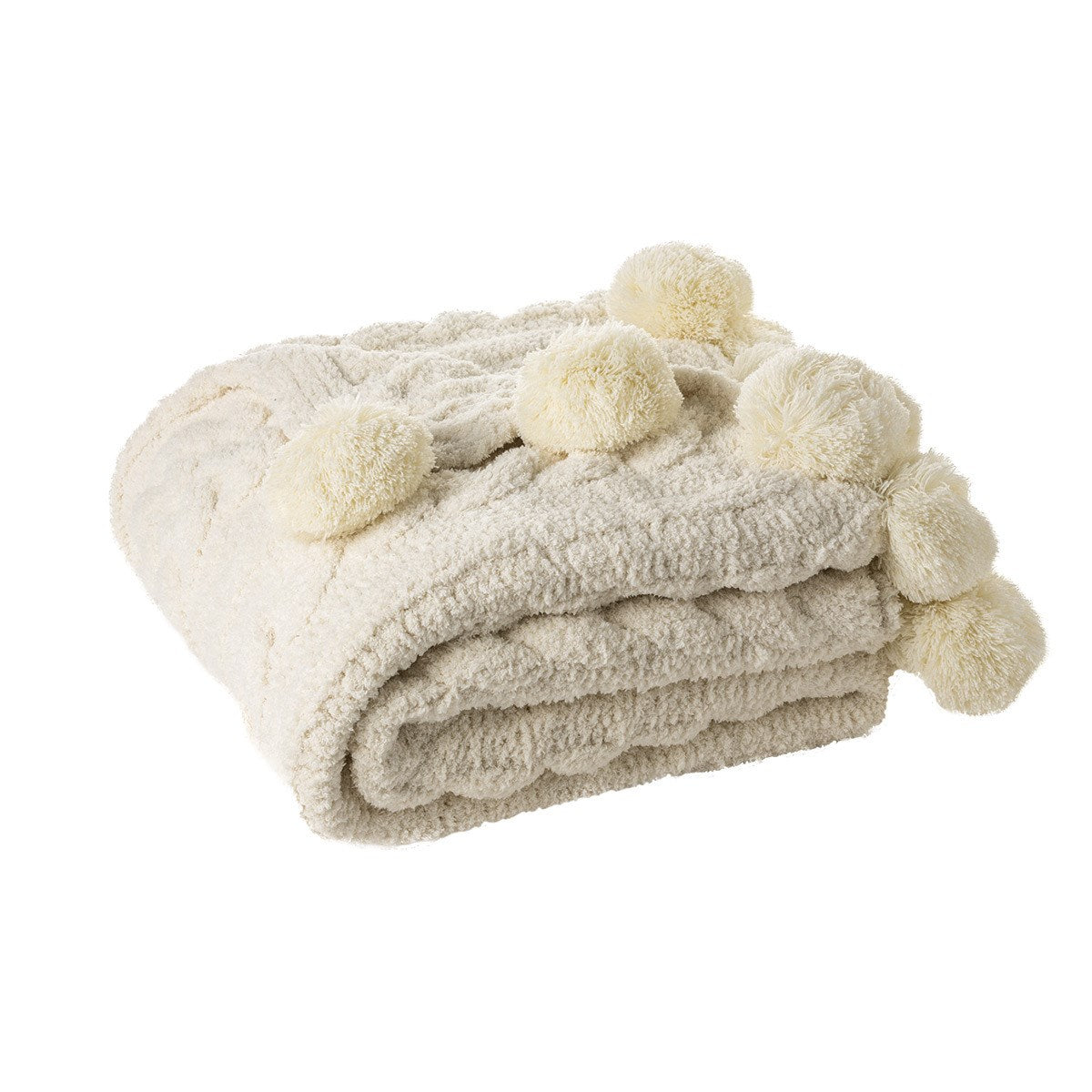 The Sunday Throw Blanket in Cream – Willow Creek
